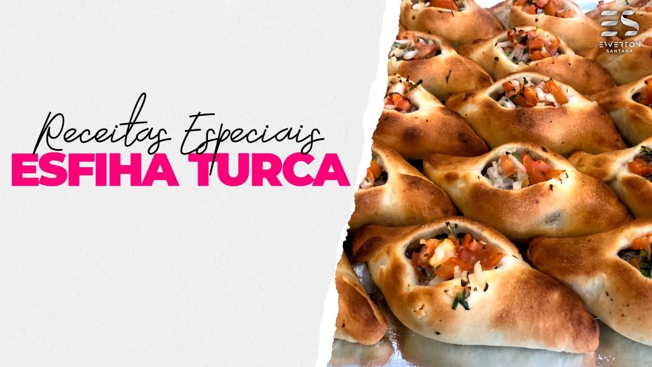 Receita Esfiha turca – Escola de Panificação e Confeitaria Ewerton Santana